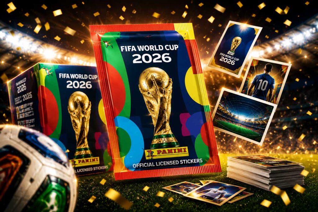 Original Panini WM 2026 Sticker-Tüten VE: 1VE=100 Tüten im Karton – UG ...